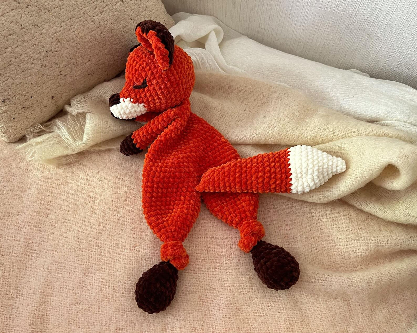 Fox Lovey Crochet Pattern – ICrochet